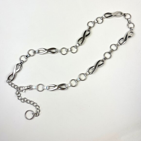 Accessories | Vintage Silver Chain Link Belt Expandable Up To 41 | Poshmark